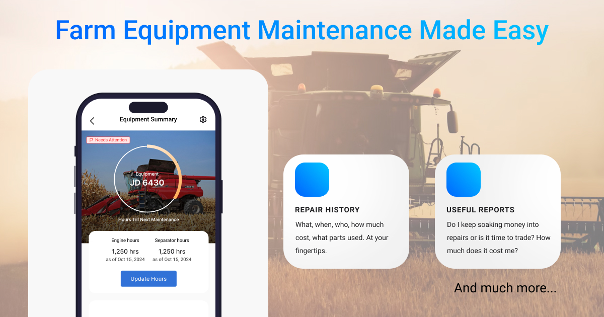 Tractor Log - Farm Equipment Maintenance